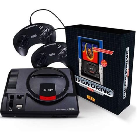 Console Tec Toy Mega Drive Dois Joysticks Cartão SD 22 Jogos