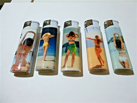 Lighters 5 X Bikini Girls Lighters Refillable ELECTRONIC LIGHTER EBay