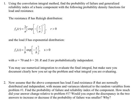 1 using the convolution integral method find the