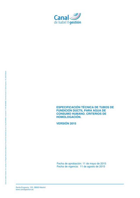 PDF ESPECIFICACIÓN TÉCNICA tubos para agua consumo DOKUMEN TIPS