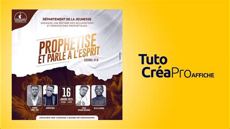 Comment Cr Une Affiche Professionnelle Youtube