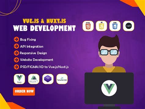 Expert Frontend Developer Using Vue Js Nuxt Js Vuex Vuetify Vue3
