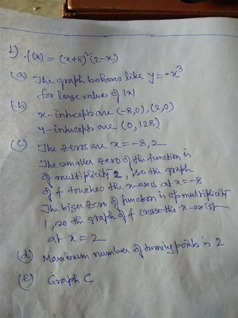 [solved] analyze the polynomial function f x equals xplus 88 squared2 22minusx using parts a