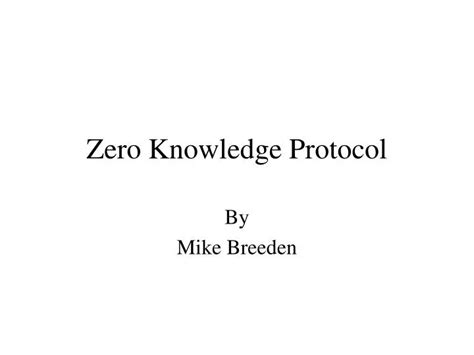 ppt zero knowledge protocol powerpoint presentation free download id 3001990