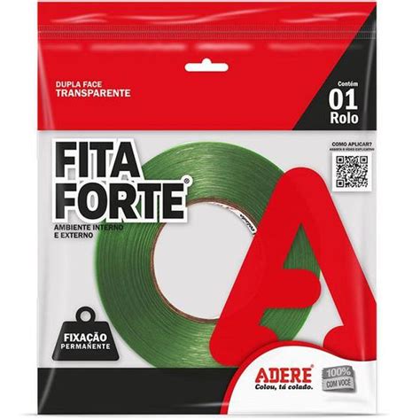 Fita Dupla Face EXTRA Forte Transparente 5MM X 20M Adere Fita Dupla