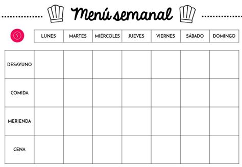 Consejos para organizar tu menú semanal