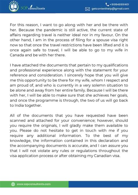 Sop For Spouse Visa Canada Free Sample Pdf Format Guide Hot Sex Picture