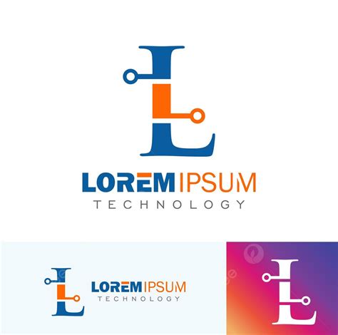 Tecnología Monograma Logotipo Inicial Letra L Marca Letra L Logo