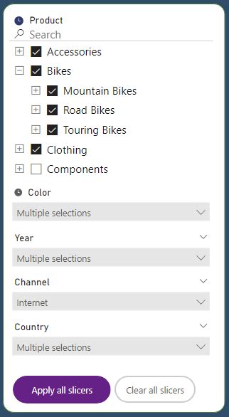Create Apply All And Clear All Slicers Buttons In Reports Power Bi