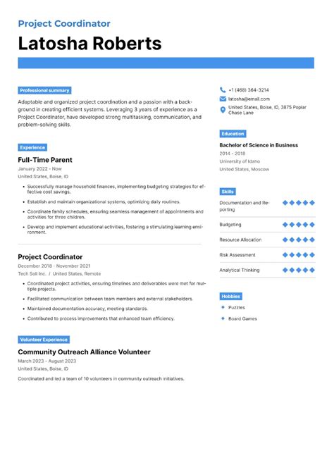 Stay At Home Mom Resume Examples And Guide