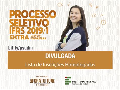 Divulgada a lista de inscrições homologadas do Processo Seletivo Extra