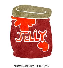 Freehand Textured Cartoon Jar Jelly Stock Vector Royalty Free