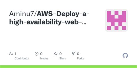 GitHub Aminu7 AWS Deploy A High Availability Web App Using CloudFormation
