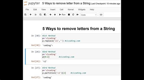 day 112 5 ways to remove letters from a string in python youtube