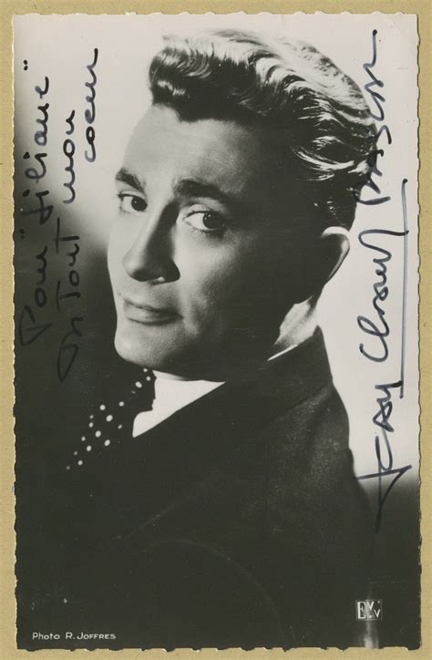 Jean Claude Pascal 1927 1992 Jolie photo carte dédicacée en 1951 by