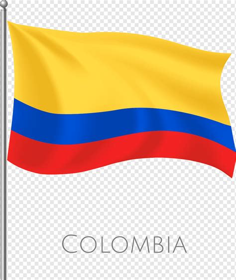 Colombia Ondeando La Bandera D Png Pngwing