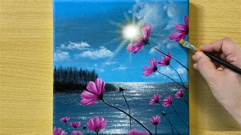 Spring Flowers Acrylic Painting Tutorial Best Flower Site