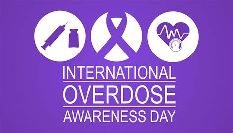 Premium Vector International Overdose Od Awareness Day Is Observed