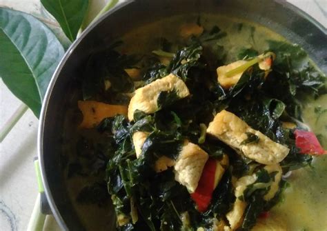Resep Daun Singkong Kuah Santan Oleh Deri Damia Lutfiah Cookpad