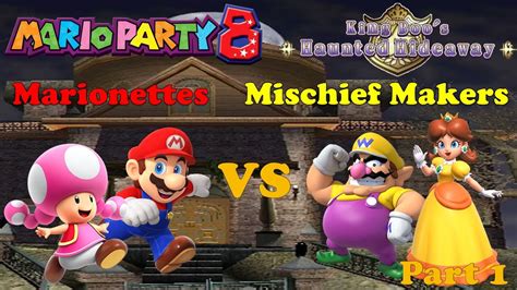 Mario Party 8 Toadette Mario Vs Daisy Wario King Boo S Haunted
