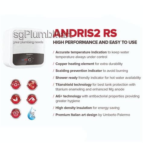 Ariston Andris2 RS 15 Andris 2 Storage Water Heater TV Home