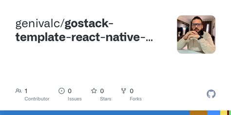 GitHub Genivalc Gostack Template React Native Delivery