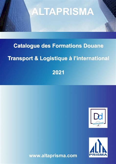 PDF Catalogue DOUANE TRANSPORT LOGISTIQUE Le 22 D 15 La