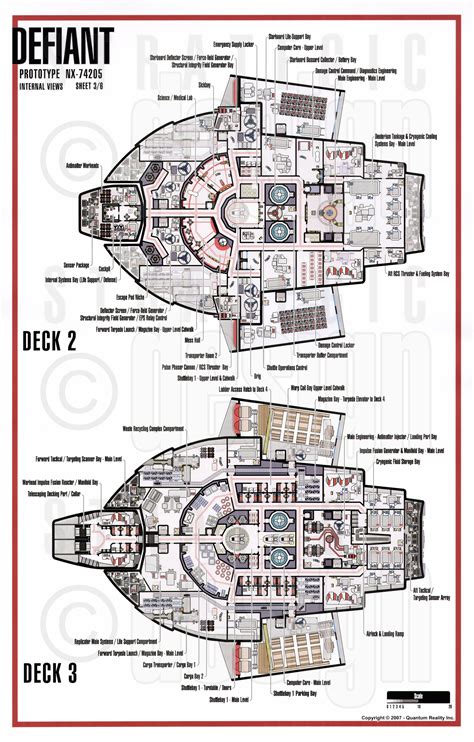Star Trek Blueprints Defiant Class Nx Starship Prototype