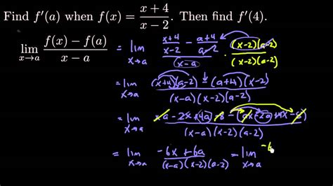 derivatives limit definition of a derivative example 3 youtube