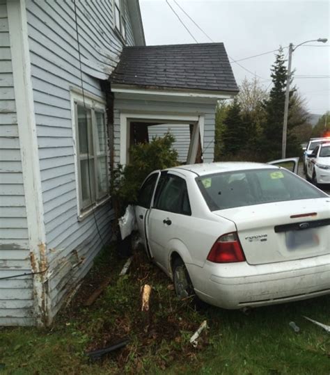 Car Crashes Into Home In Holyrood CBC News