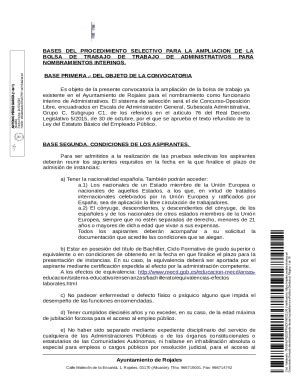 Completable En línea bases especficas por las que se rige la