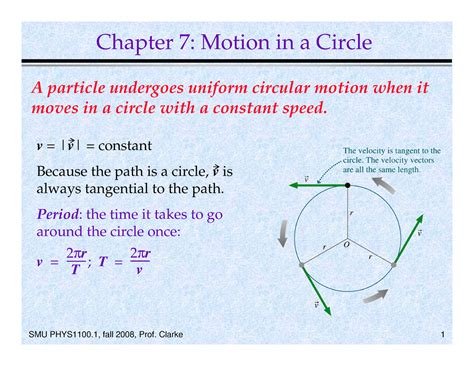 chapter 7 torque a particle undergoes uniform circular motion when it moves in a circle with