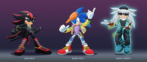 Sonic Shadow And Silver As Their Design Era Of Fashion Art By Yanimae Rsonicthehedgehog
