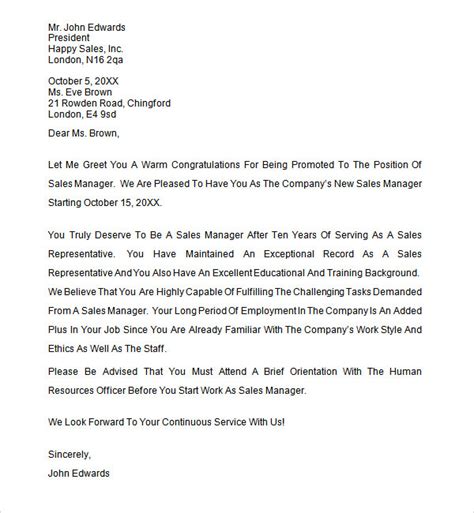 FREE 19 Congratulation Letter Templates In Word PDF