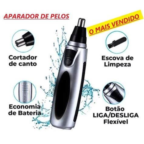 Kit Cuidados Masculinos Barbeador E Aparador De Pelos Maquina Cortar