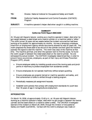 Fillable Online Cdph Ca 06CA002 California Department Of Public
