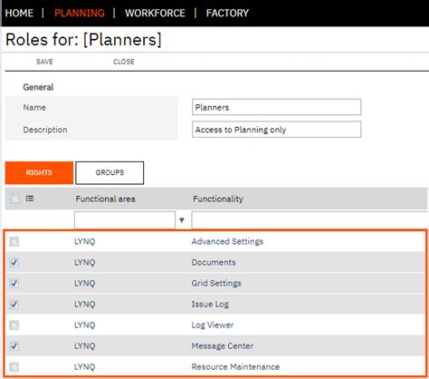Configuring Roles And Groups LYNQ Support