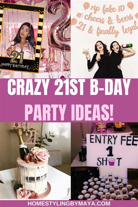 Crazy 21st Birthday Party Ideas For Girls 21st Birthday Decorations Birthday Party 21 21st