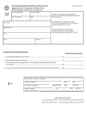 Tn Dor Fae Fill And Sign Printable Template Online