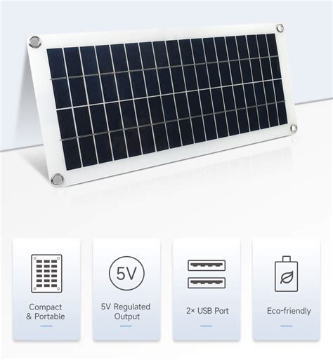 Polikrystaliczny krzemowy elastyczny panel słoneczny 18V 10W z dwoma
