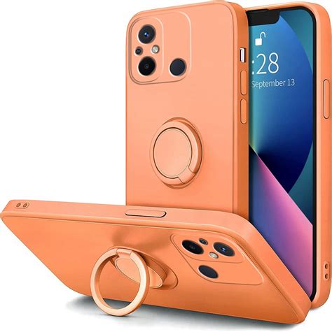 ETUI DO XIAOMI REDMI 12C SILIKON OCHRONA APARATU RING CASE SOFT SZKŁO