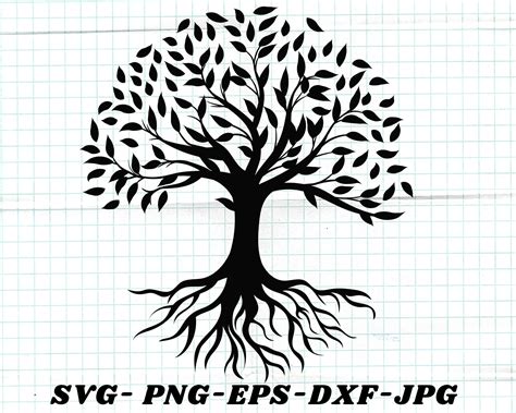Tree Of Life SVG Tree Svg Tree Of Life Png Tree Silhouette Etsy Canada