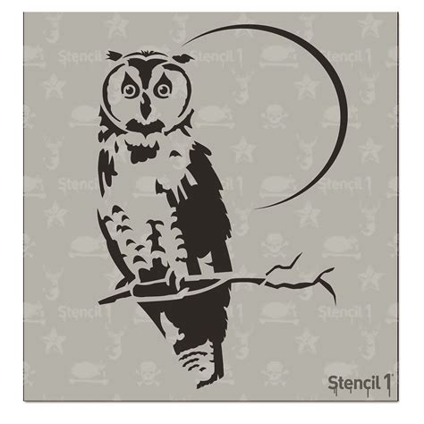 Owl In A Tree Pumpkin Stencils