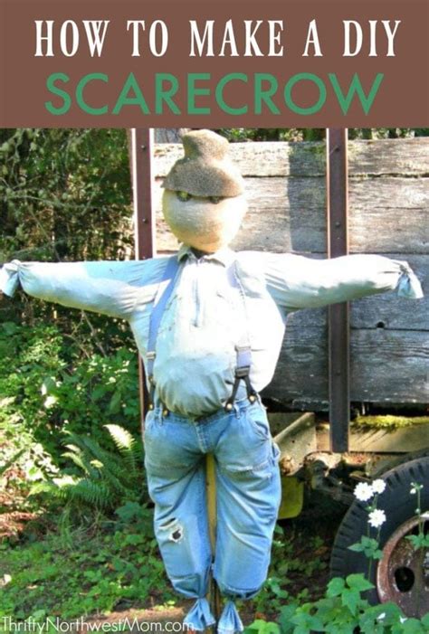 DIY Scarecrow How To Make A Scarecrow With Items Around The House