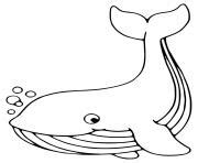 Coloriage Baleine à imprimer Dessin Baleine à colorier