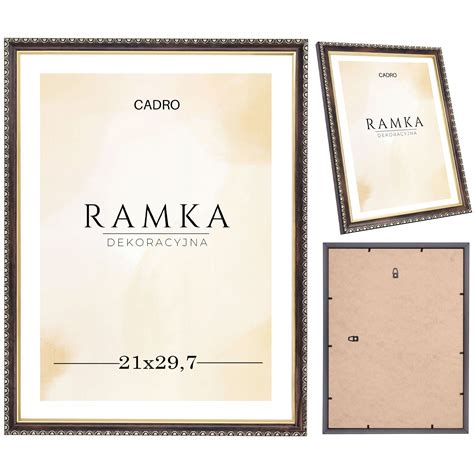 RAMKA A4 RAMKI NA ZDJĘCIA 21x30 CM BRĄZOWA DO ZDJĘĆ NA DYPLOM PLAKAT