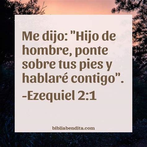 Explicación Ezequiel 2 1 Me dijo Hijo de hombre ponte sobre tus