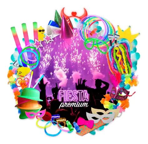 Combo Cotillon Luminoso Led Neon Fiesta Fluo Articulos