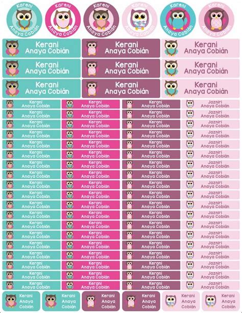 Etiquetas Escolares Identifica Tus Tiles Escolares De Forma R Pida