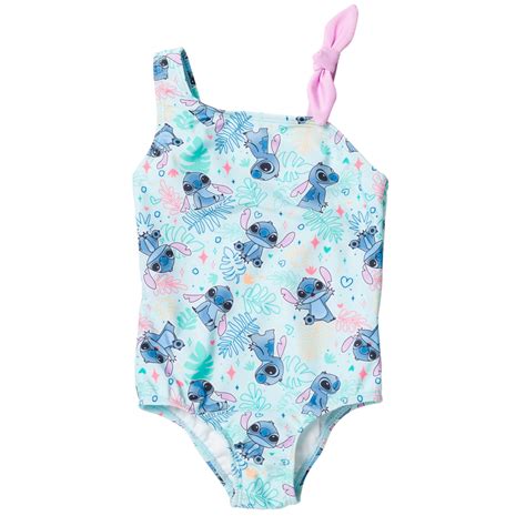 Disney Lilo Stitch Big Girls One Piece Spaghetti Strap Bathing Suit